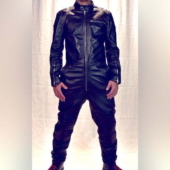 Other | Brand New Mens Leather Jumpsuitmotorcycle Suit Fully Lined ...